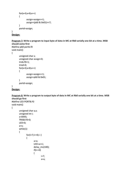 Microcontroller Programming Assignment Pdf