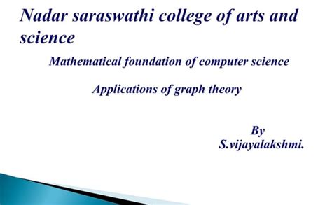 applications of graph theory pptx