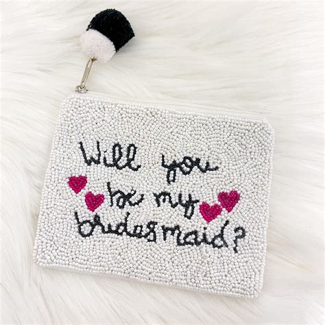 Indie Collection New Arrivals Bridesmaid Beaded Pouch Indie