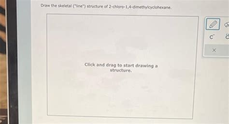 solved draw the skeletal line structure of