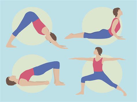 Yoga Pose Illustrations Lisa Maria Design