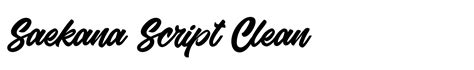 Saekana Script Clean Font Webfont And Desktop Myfonts