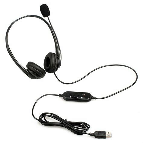 Usb Noise Cancelling Microphone Headset Call Centr Vicedeal