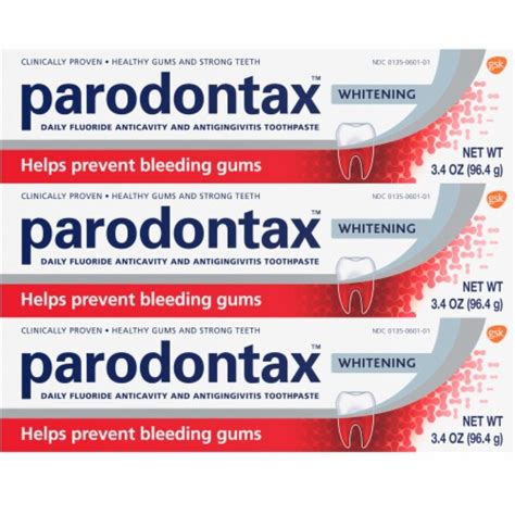 Parodontax Teeth Whitening Bleeding Gums Toothpaste 3pk 34 Oz Kroger