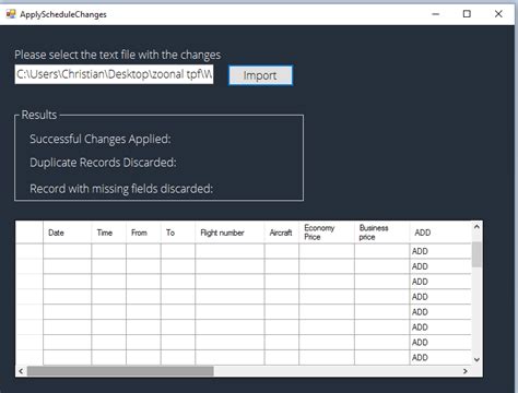 sql not proper in column when importing csv file into datagridview