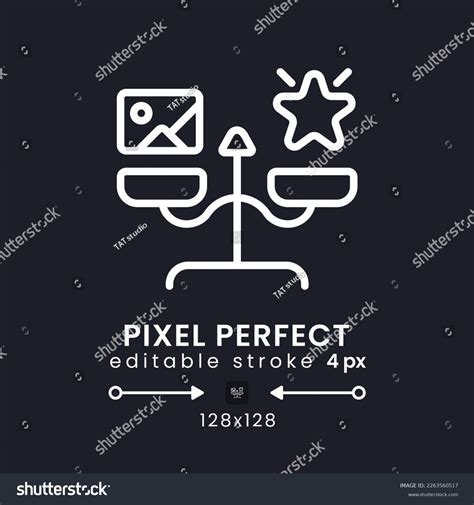 Implicit Association Testing White Linear Desktop Stock Vector Royalty