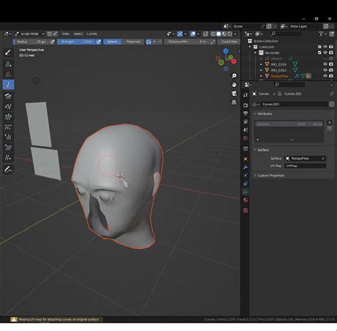 Missing Uv Map For Attaching Curves On Original Surface Error Ask Gamedev Tv