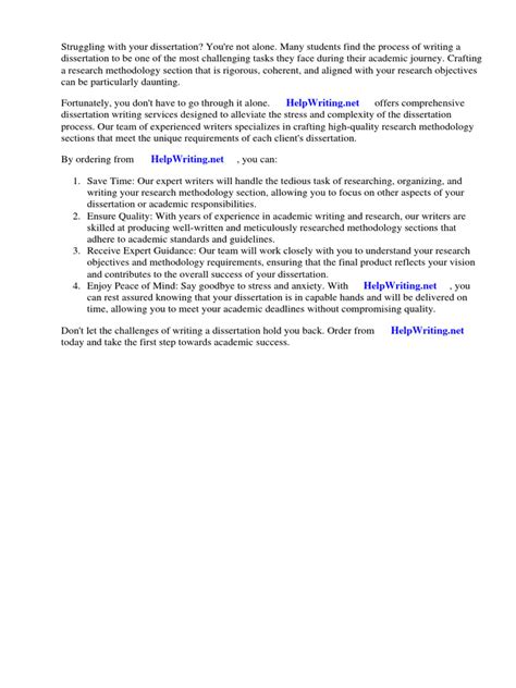 Research Methodology Dissertation Examples Pdf