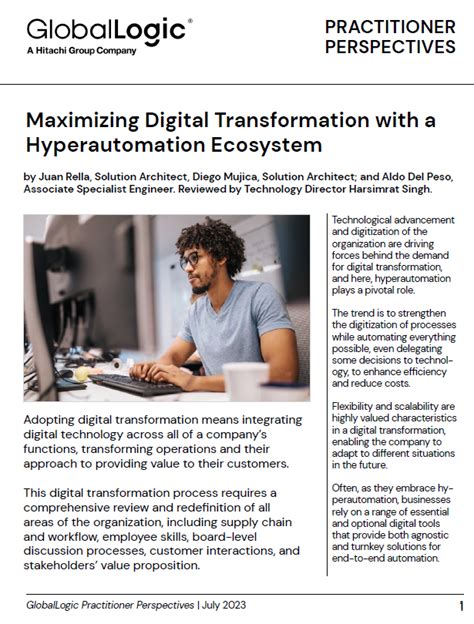 Improving Digital Transformation Outcomes With Hyperautomation