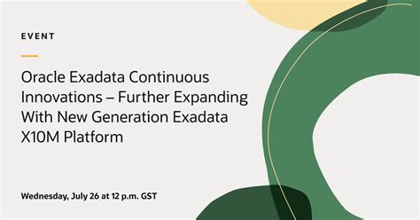 oracle database on linkedin join us on wednesday july 26th to explore how innovations from oracle…