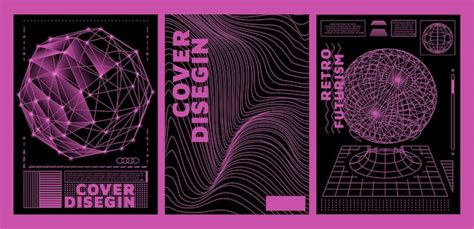 Premium Vector 3d Grid Shapes Card Set