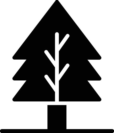 Tree Glyph Icon Vector Art At Vecteezy