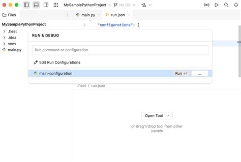 Run Python Code Jetbrains Fleet Documentation