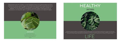 Шаблон за брошура за здравословен начин на живот Bulgaria Id118562
