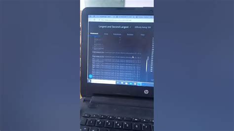 Largest And Second Largest Codechef Solution Youtube