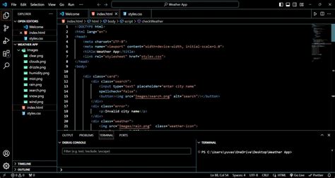 Yukeshwari Mohanraj On Linkedin Html Css Js Frontend Webdevelopment Weatherupdate