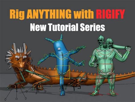 Rigify Tutorial Series Human Quadruped Meta Rigs CG Dive
