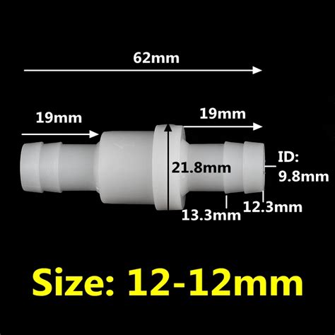 1pcs 4 6 8 10 12mm Plastic One Way Inline Check Grandado