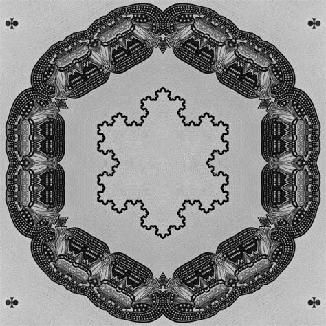 Complex Tile Design Pattern Created By Junaid Gandhi Stock Illustration