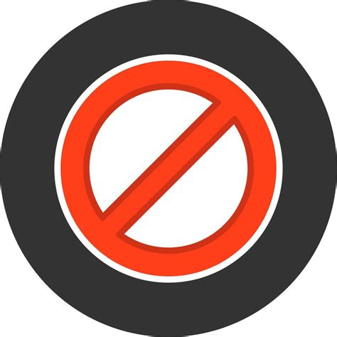 Banned Flat Grey Circle Style Icon 54268203 Vector Art At Vecteezy