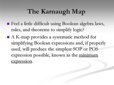 PPT On The Karnaugh Map PowerPoint Slides MyPrivateTutor UAE