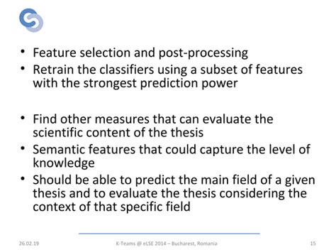 Unsupervised System For Automatic Grading Of Bachelor And Master Thesis Ppt