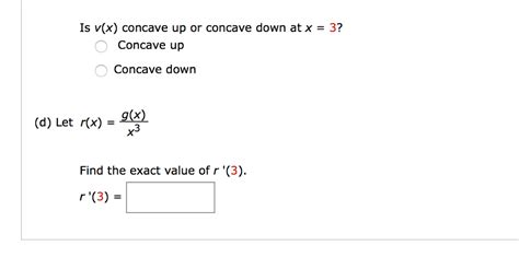 solved use the values in the table below to answer each of
