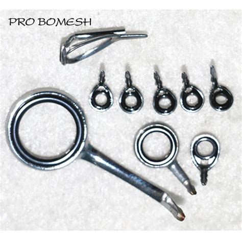 Направляющие для спиннинга Pro Bomesh, 2,6 г, 9 шт., нержавеющая сталь ...