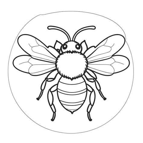 Bee Line White Background Premium Ai Generated Image