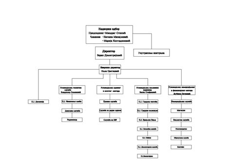 Организациона шема Јавно комунално предузеће ”Комрад”