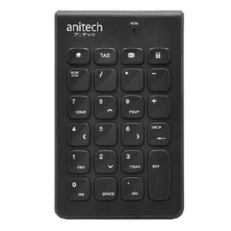 Wireless Numeric Keyboard แป้นพิมพ์ตัวเลขไร้สาย Anitech N185 Bk