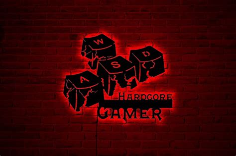 Wasd Gaming Keyboard Wood Wall Art With Rgb Led Light Gamer Etsy Wasd Gaming Keyboard Wood Wall Art With Rgb Led Light Gamer Etsy