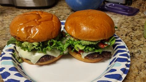 Homemade Pico Guac Bacon Burgers R Burgers