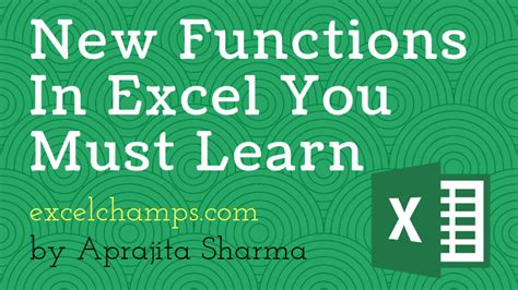 6 New Functions In Excel 2019 And Office 365 You Must Learn How To Excel