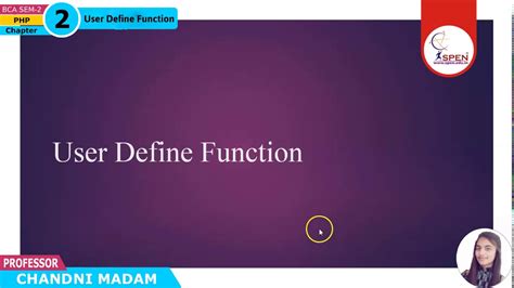 User Define Function In Php Youtube