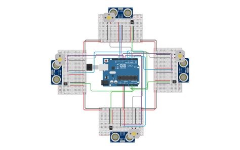 Circuit Design 360 Degree Hot Body Detection With Motors Tinkercad