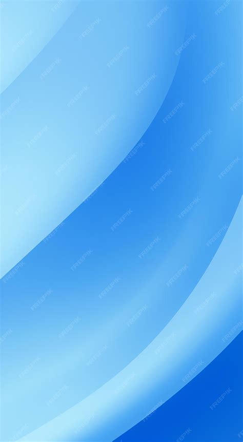 Abstract Blue Background With Soft Curved Lines Premium Ai Generated Image