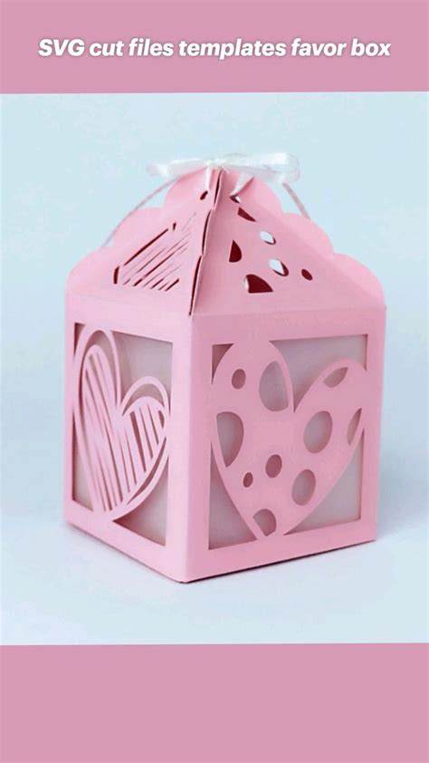 SVG Cut Files Templates Favor Box Cricut Maker Tutorial Cricut Explore Silhouette Cameo Paper Craft