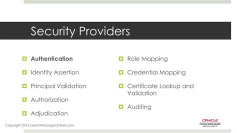 Oracle Weblogic 12c For Administrators 025 Weblogic Security Part 2