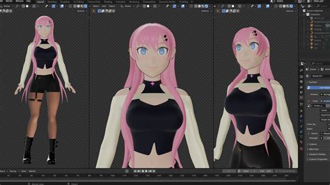 Blender Making Anime Character Modeling 3d Tutorial Youtube