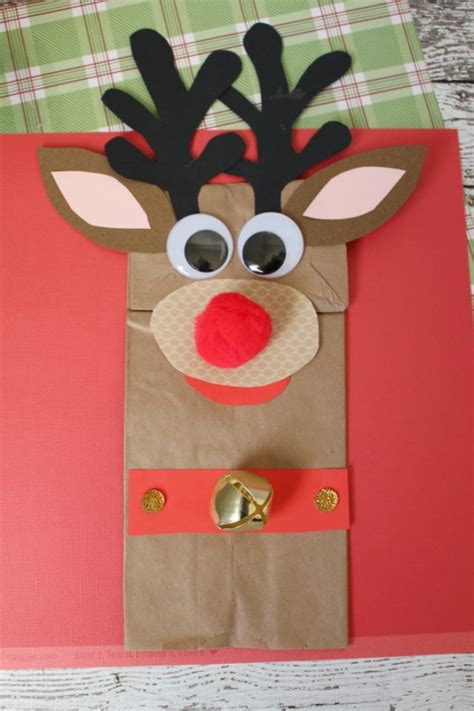 Rudolph The Red Nosed Reindeer Paper Bag Craft Sippy Cup Mom