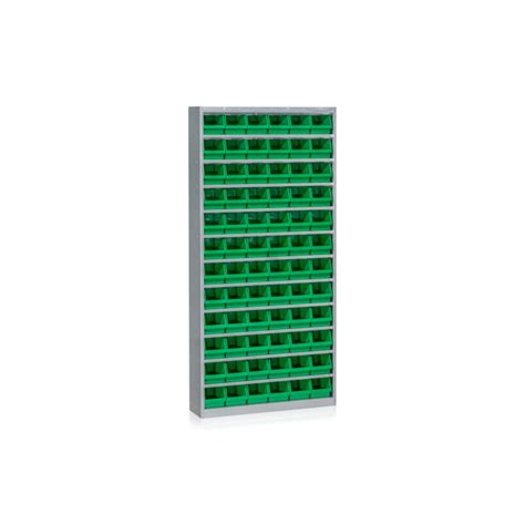 Bin Cabinet With 72 Plastic Bins 2000mm Industrial Storage Cabinet