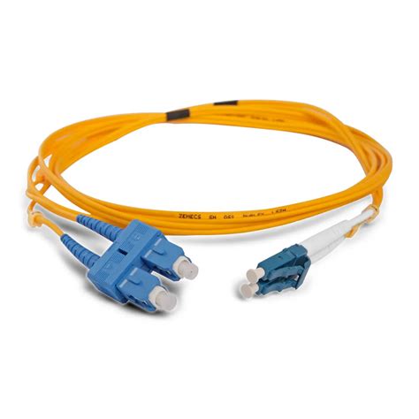 Duplex Patch Cord Singlemode G D SC UPC LC UPC Yellow Zemecs