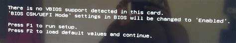There Is No Vbios Support Detected In This Card Micro Center