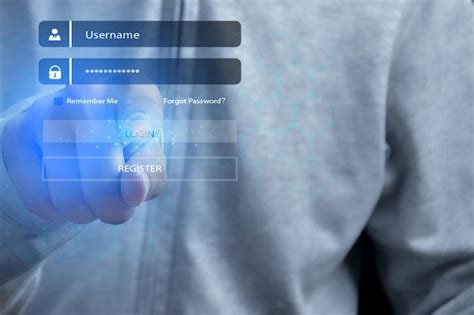 Premium Photo Online Login Verification Concept Password Entry