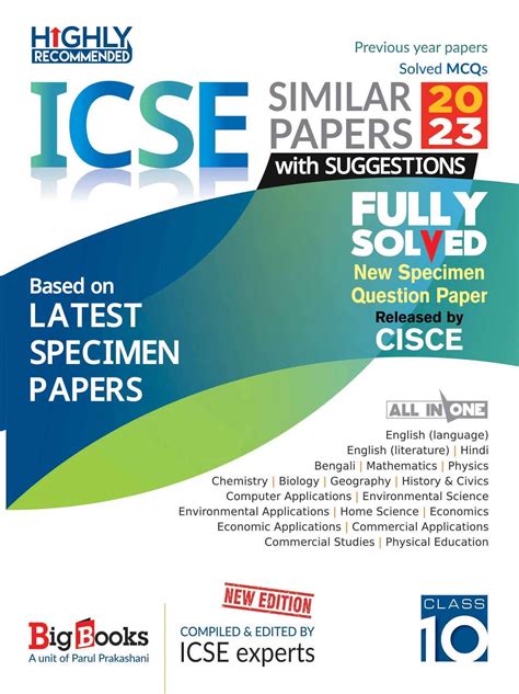Icse Similar Papers With Suggestions Fully Solved Class 10 New