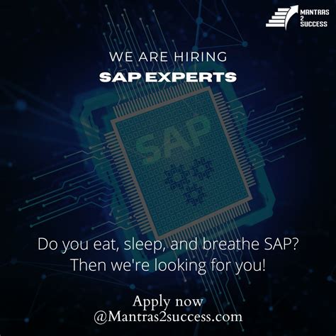 Hiring Sapexperts Businessanalyst Sapfico Masterdata Datareporting Careeropportunities