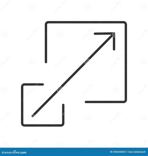 Scalability Icon Scalable Symbol Sign Scale Enlarge Vector Stock Vector Illustration Of