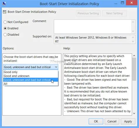 Disable Early Launch Anti Malware Elam Protection In Windows