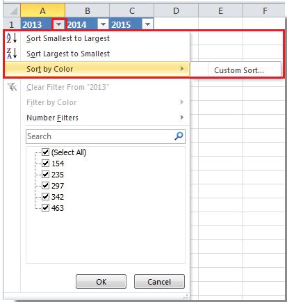 How To Sort Without First Row In Excel